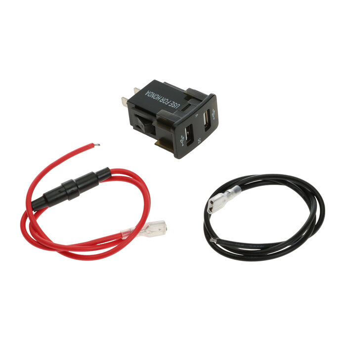 Cartage Зарядное устройство, 12-24 В, 2 USB, 4.2 А, вольтметр, черный