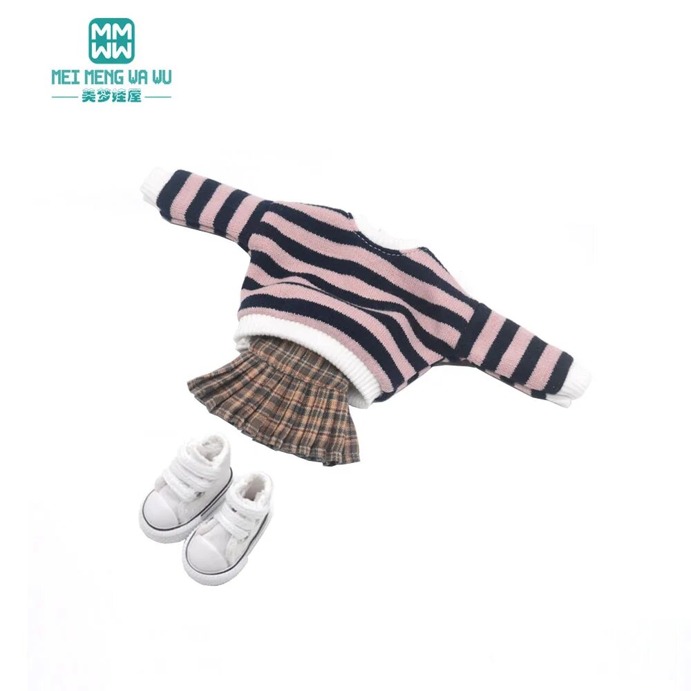 Трикотажные колготки для куклы Blyth Белый, XB--087-C