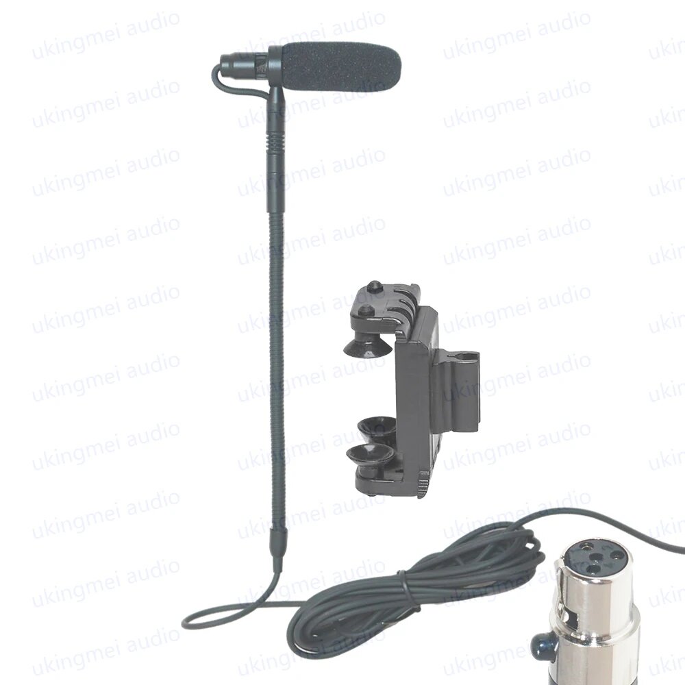 Беспроводной суперкардиоидный конденсаторный микрофон для альтов и скрипок Mini 4Pin for Shure
