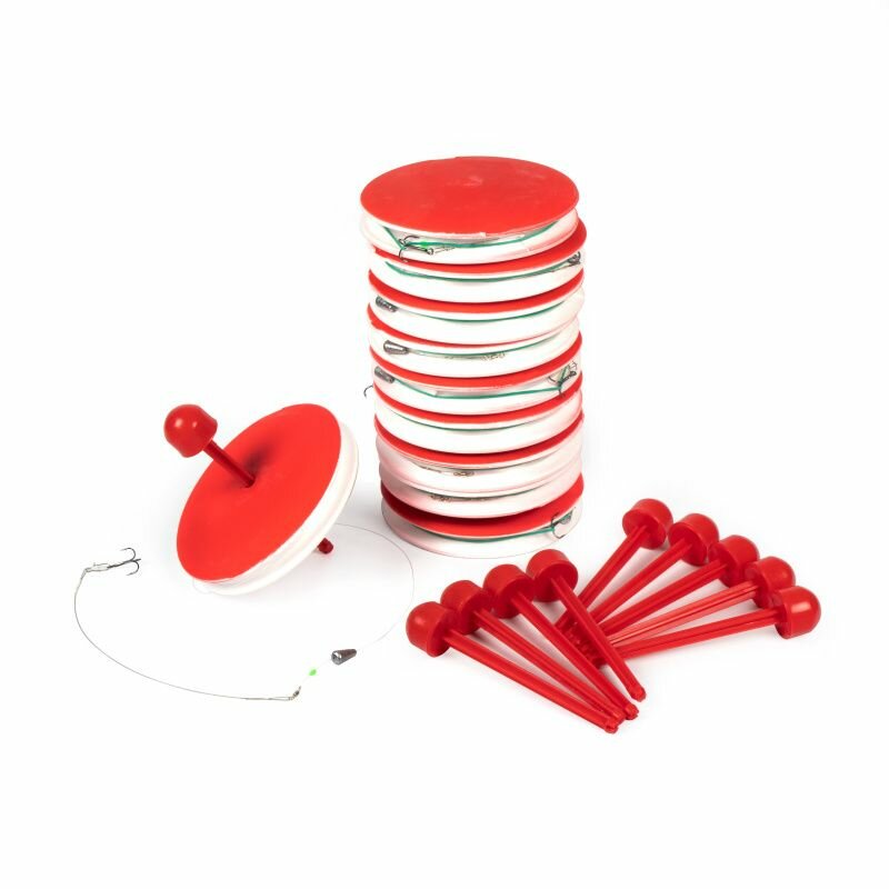 Кружок - жерлица оснащенный 5 штук, яман