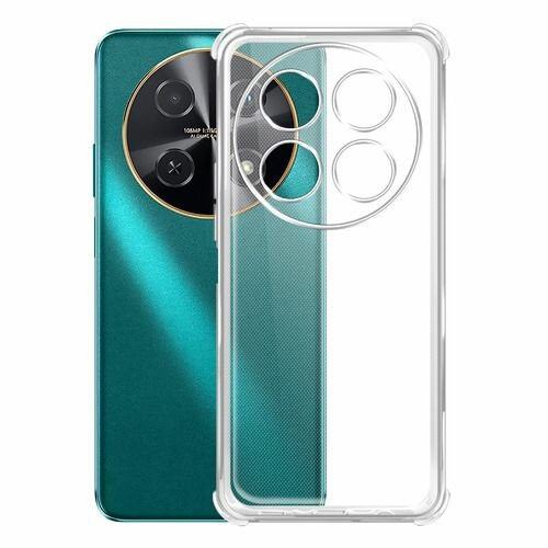 Чехол (клип-кейс) BORASCO для Huawei Nova 12i, противоударный, прозрачный [73427]