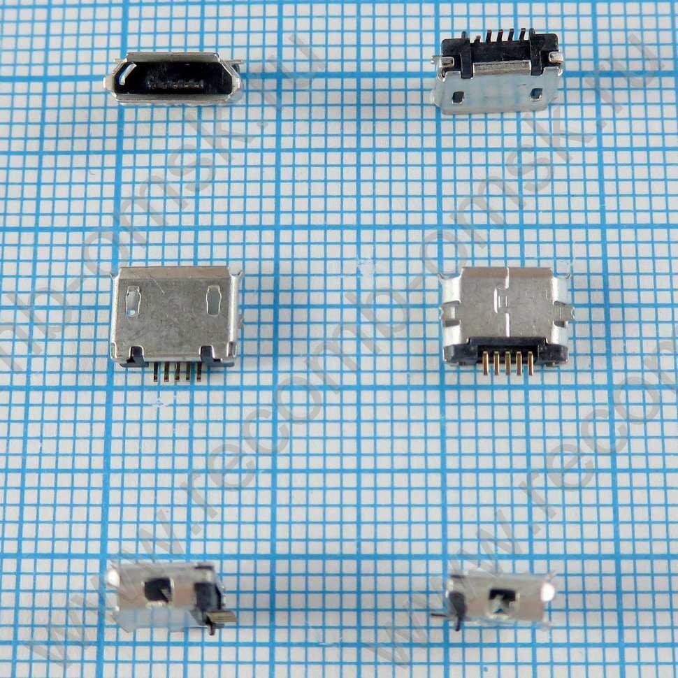 Разъем Micro USB 2.0 - B type - 5 pins - PJ90M