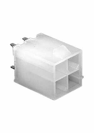 3928-1043, mini-fit вилка на плату 2х2, 4.2мм серия 5566 MF-2x2MA(MF-04MA) (3 шт.)