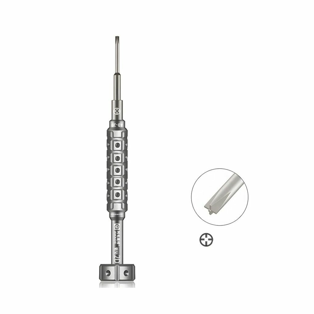 Отвертка для точных работ Amaoe AD-2D (тонкий крестик 2.5 мм со штырьком)