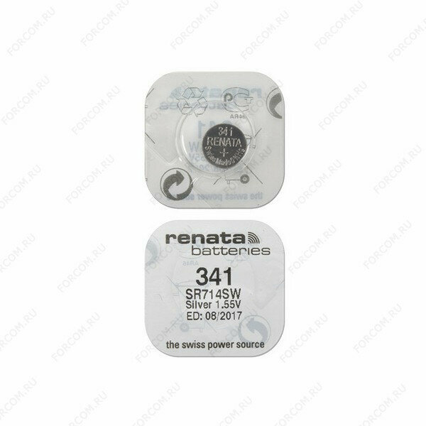 Батарейка RENATA SR714SW 341 (0%Hg)