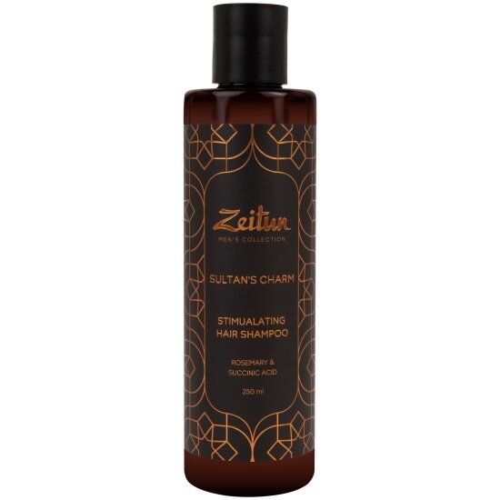 Мужской шампунь для волос Zeitun Sultan's charm Стимулирующий, 250 мл