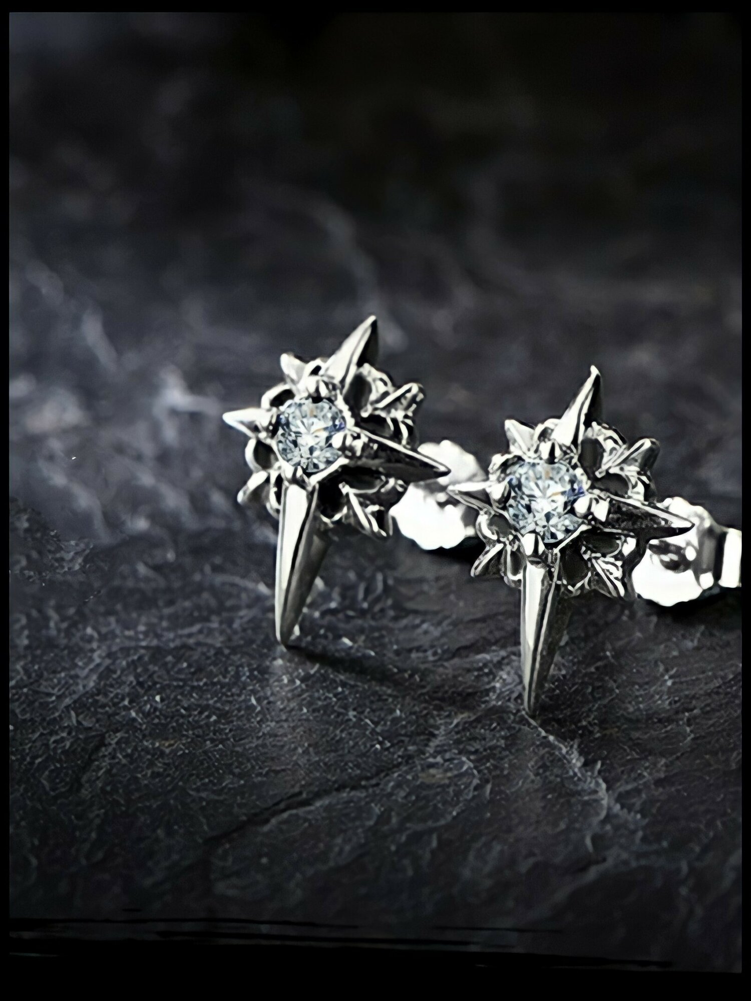 Серьги, искусственный камень