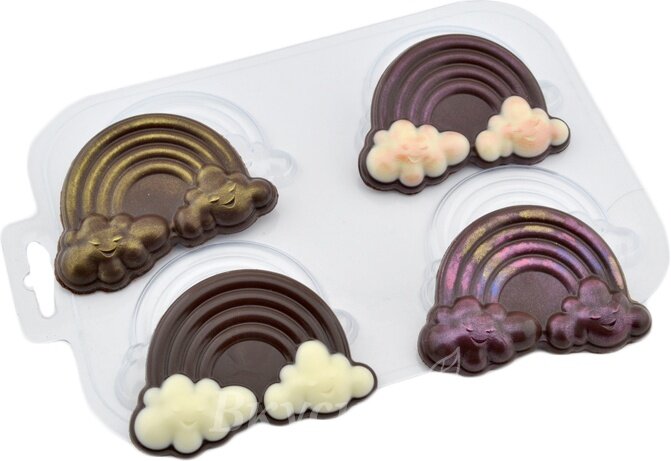 Молд для шоколада/мастики 4 Радуги (Набор из 3 шт.)