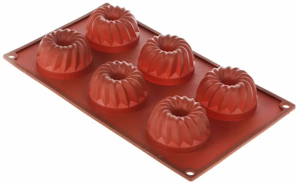 Форма для выпечки Кексы с отверстием силикон 29х17см MARMITON
