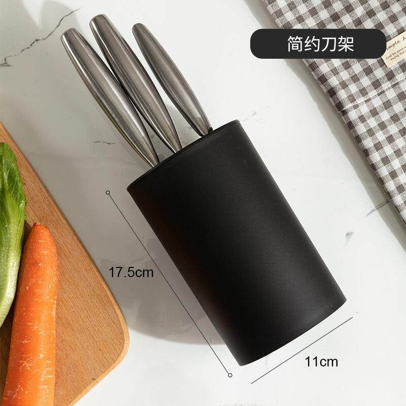 Подставка для ножей и ножниц на кухню — органайзер для безопасного хранения из гигиеничного пластика, компактная.