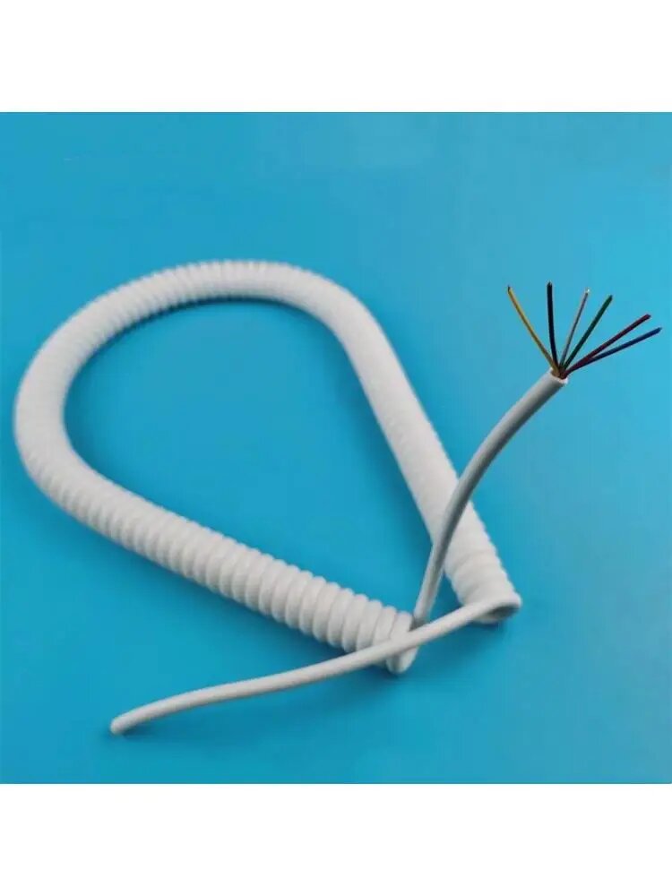 Телескопический кабель MYYONG белый медный 6 жил stretch 1 meter