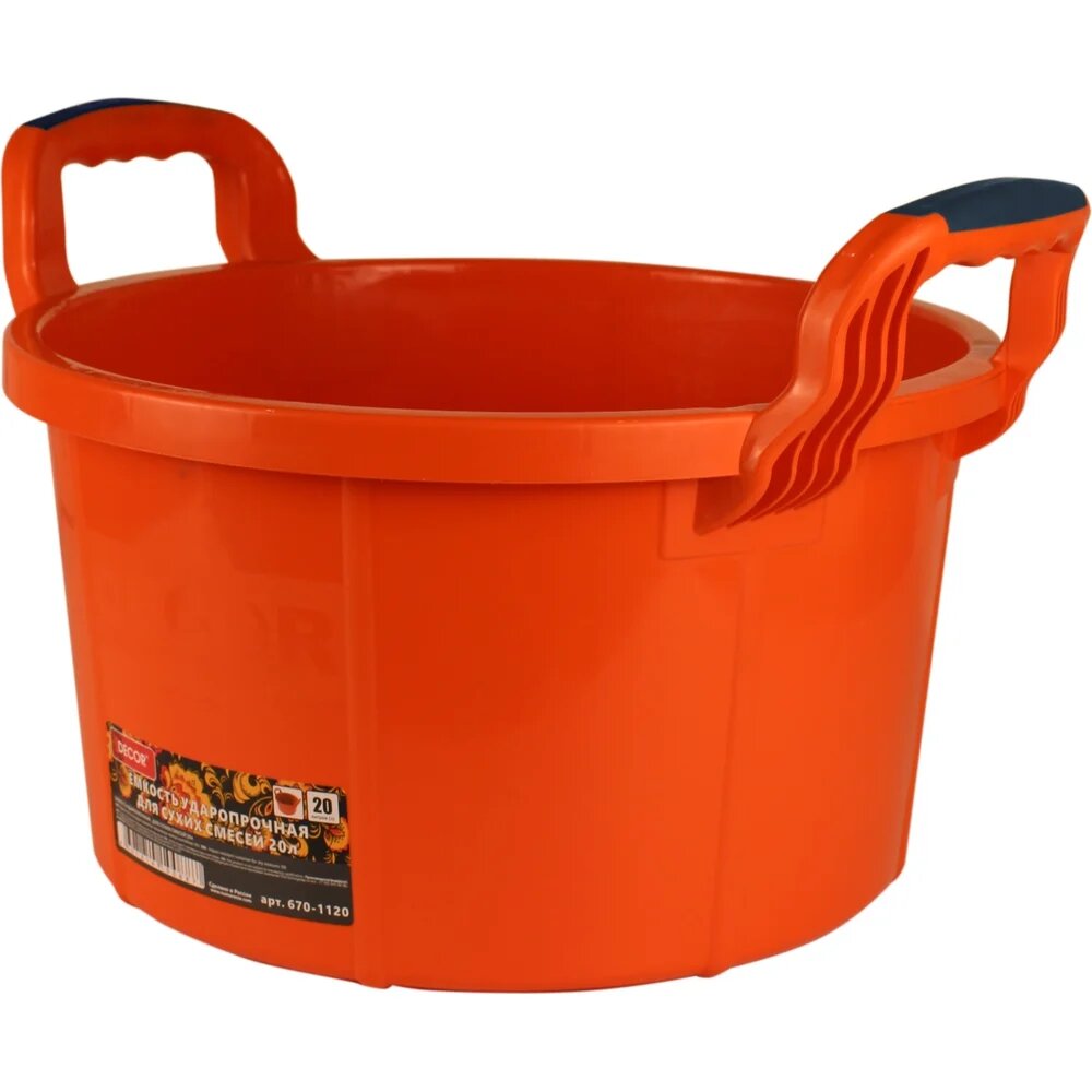 Ударопрочное ведро для сухих смесей DECOR 50 л, ручка 2к 670-1150 11613101