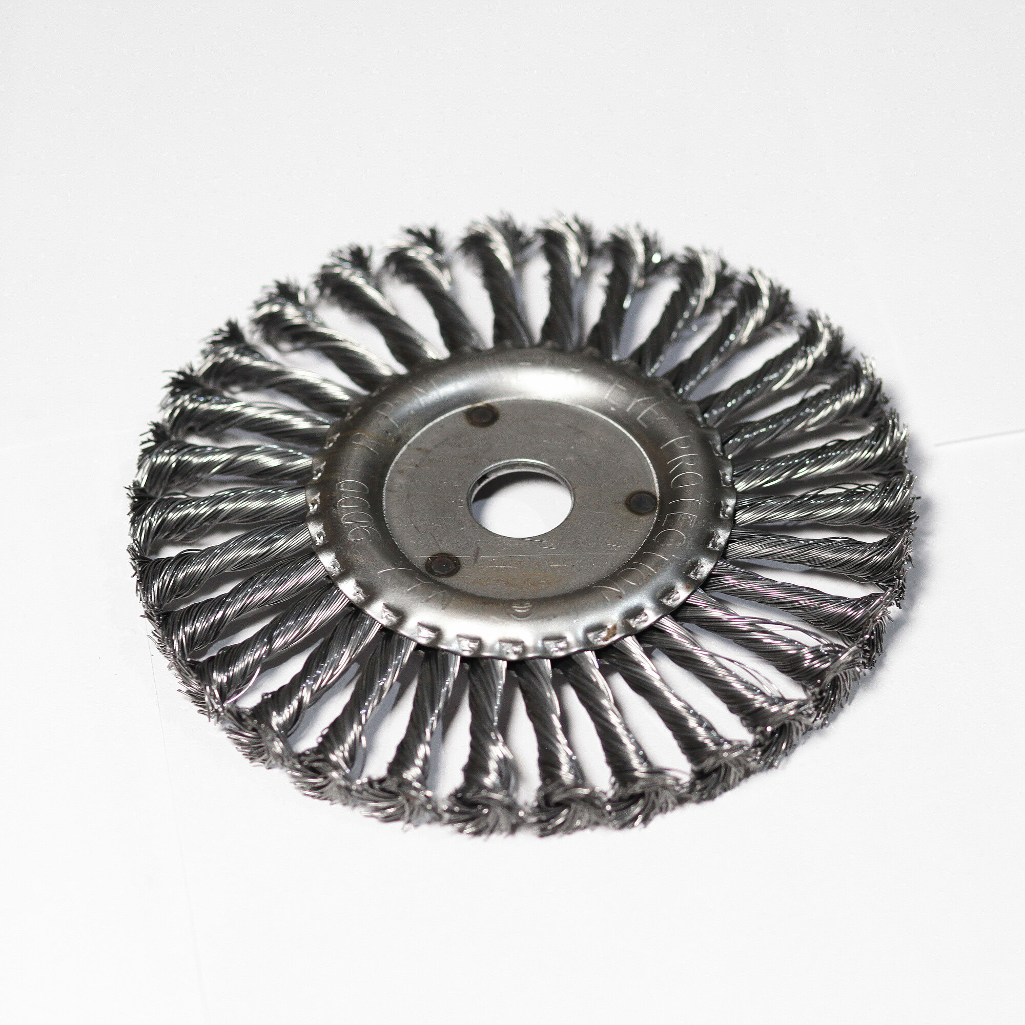 Щетка дисковая для УШМ 200х22 плоская крученая стальная