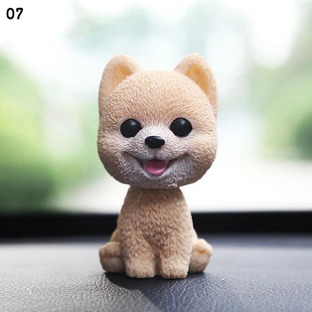 Игрушка для авто Pomeranian(Yellow), трясущаяся голова
