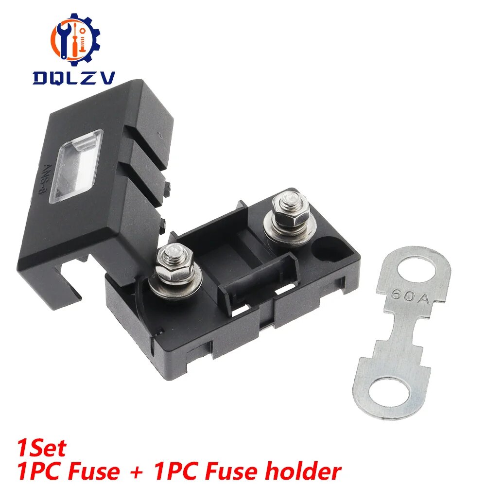 DQLZV Автомобильный блок предохранителей Car fuse box 60A, 1Set Fuse holder-2