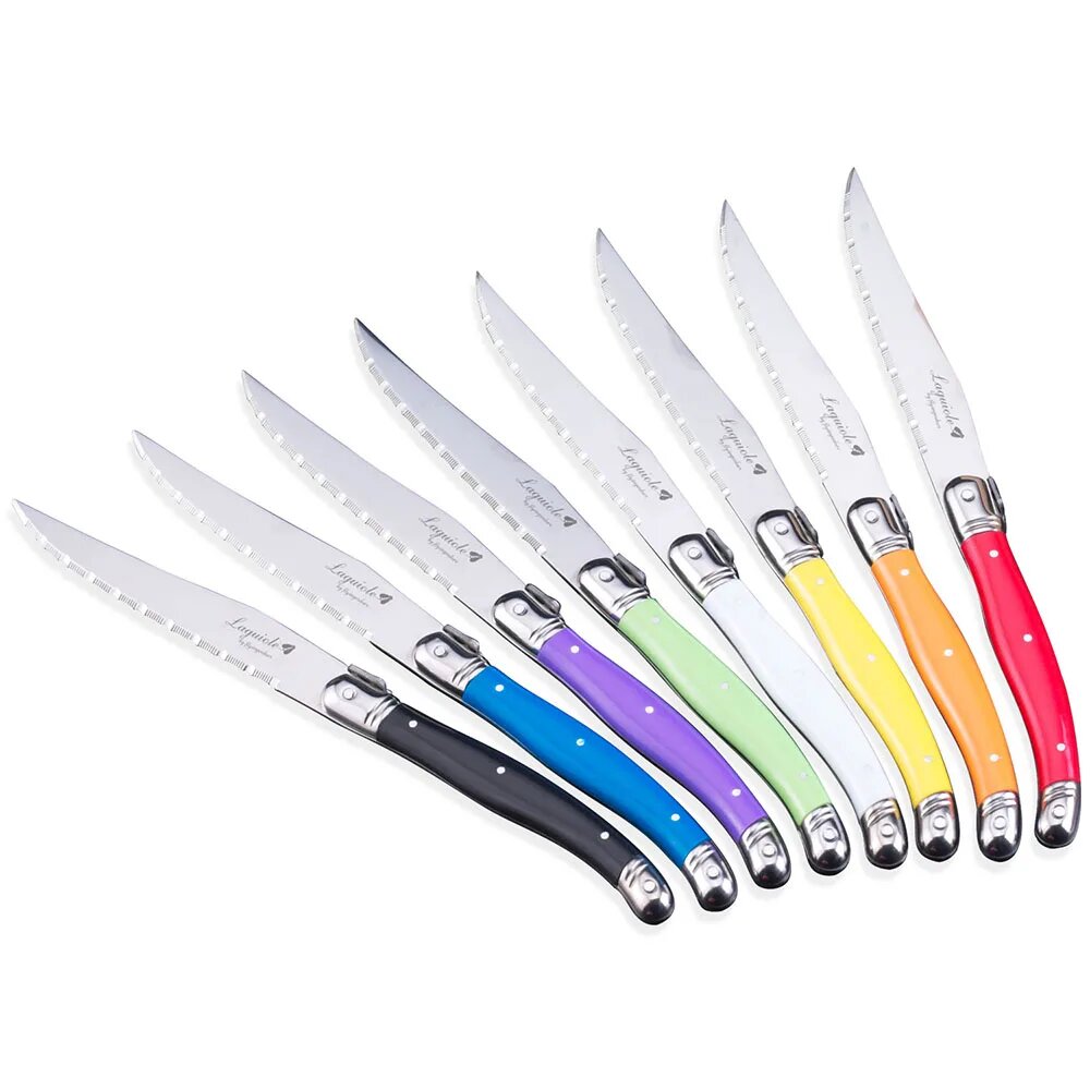 Набор ножей для стейка Laguiole 6 шт. 8pcs Color Knives
