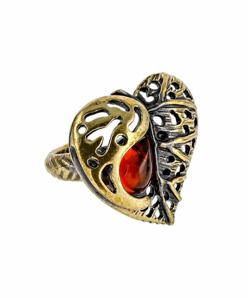 Кольцо, янтарь