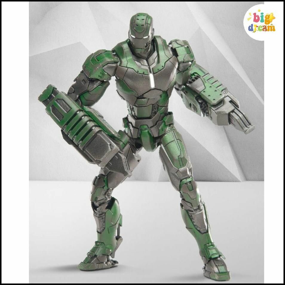 Marvel/Мстители, Модель Железного человека, Iron Man MK26, Сплав 1:12, Подвижный, светящийся-Big Dream -hj