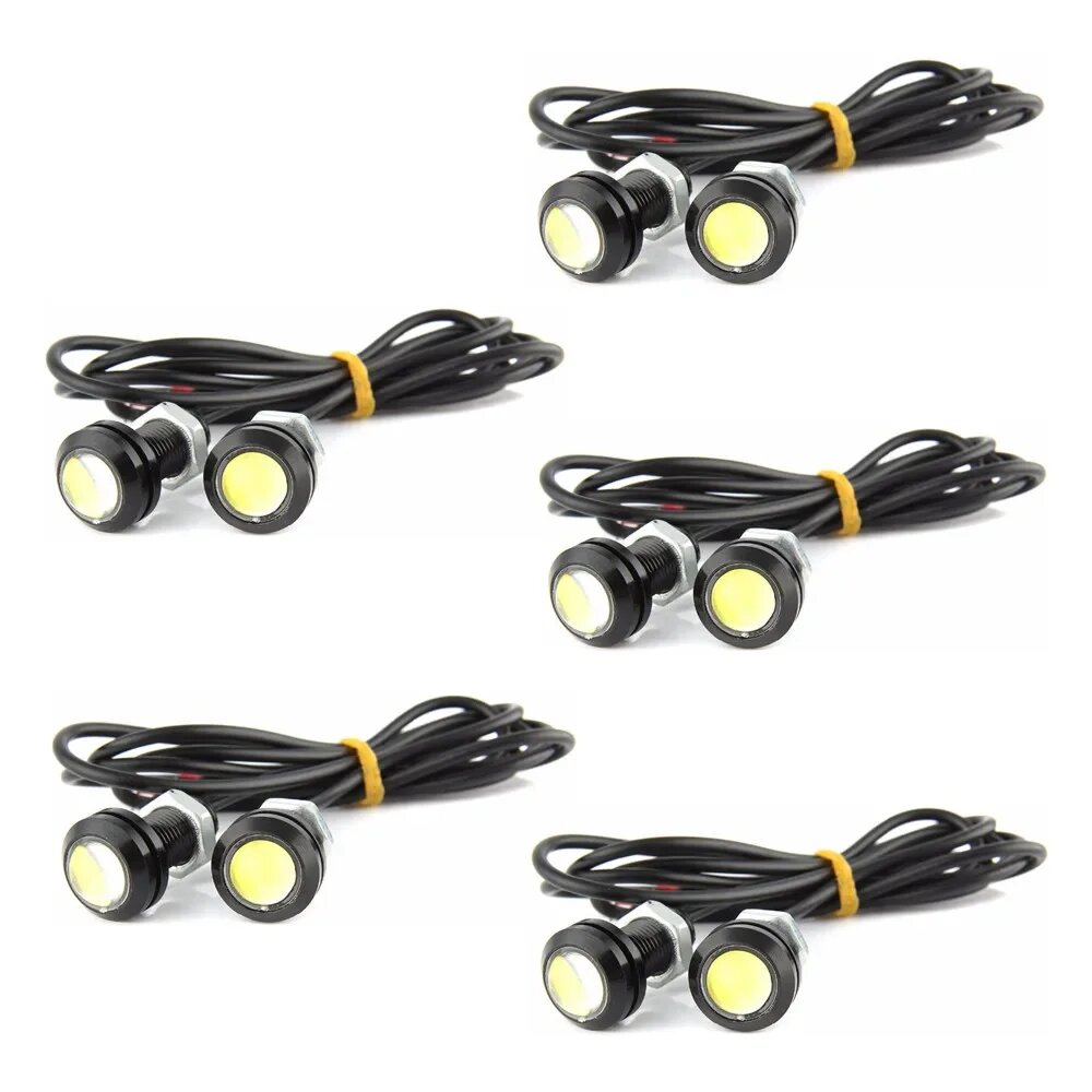 10X9 Вт 18 мм 12 В 24 В Белый светодиодный фонарь «Орлиный глаз», автомобильный Грузовик, противотуманный ДХО, дневной фонарь заднего хода, парковочный сигнал, стоп-сигнал 24V