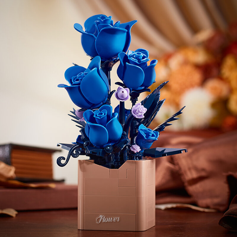 Конструктор 3D из миниблоков Balody Вечные Цветы в Вазе, 269 деталей - BA16915