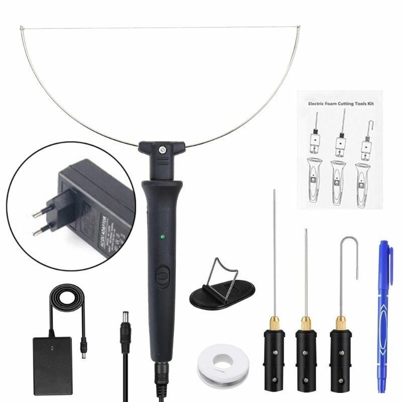 Набор из 9 частей, электронагревательный станок для резки пенопласта "четыре в одном"-Европейский стандарт