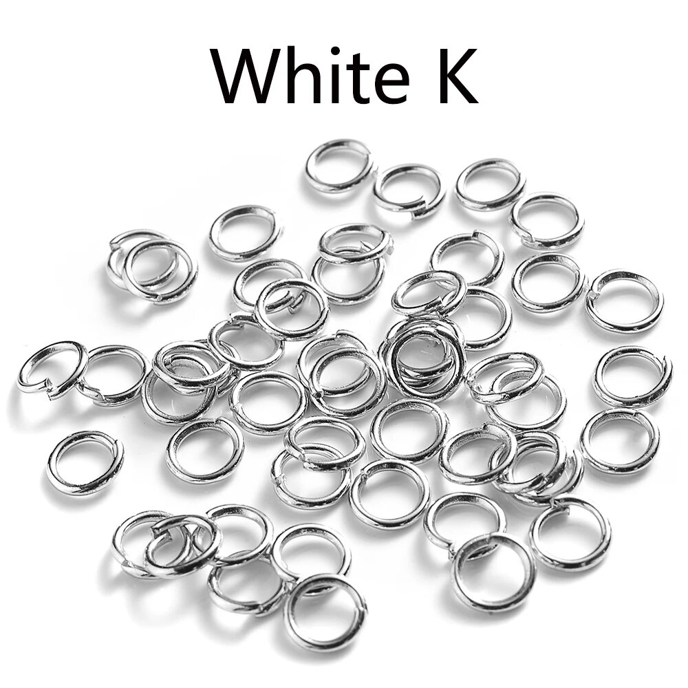 Металлические соединительные кольца 200 шт, 3-10 мм