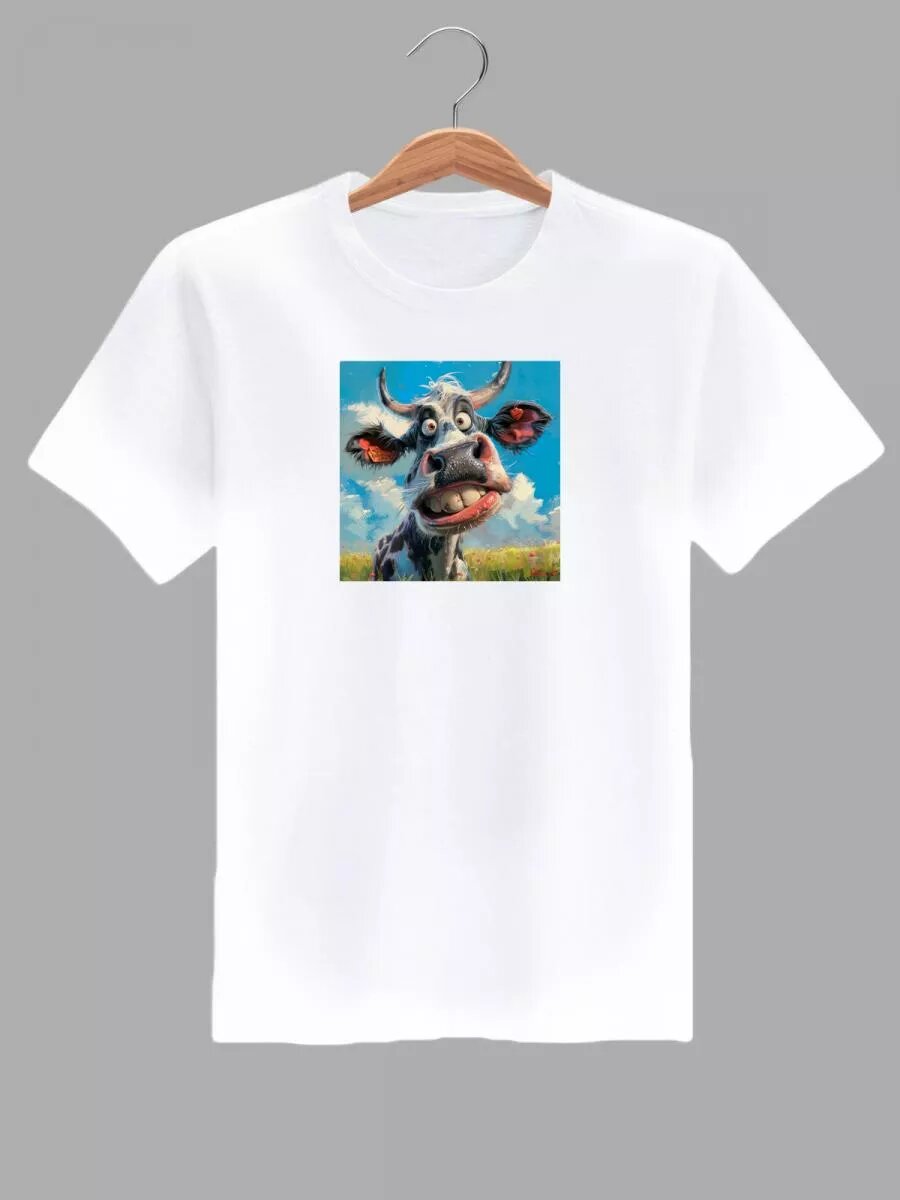Футболка корова