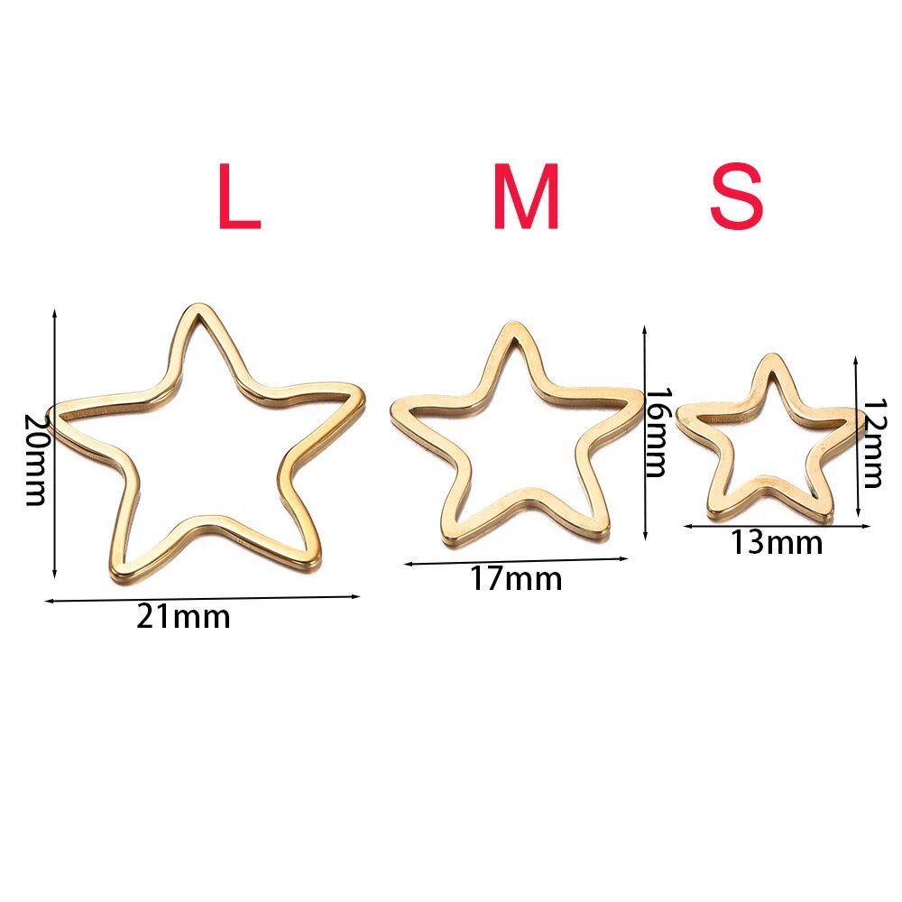 Подвески звезды Gold Star1, размер S