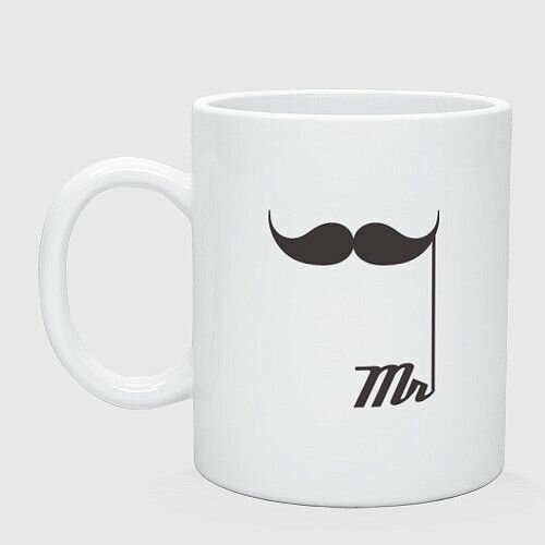 Мистер усы Керамическая кружка