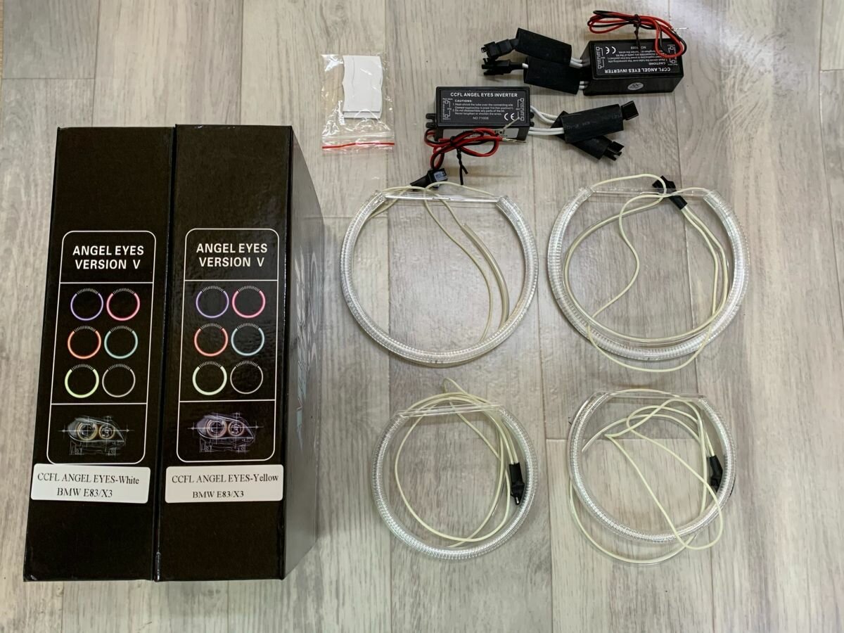 Ангельские глазки CCFL для BMW Е83, Е46 compact Белый