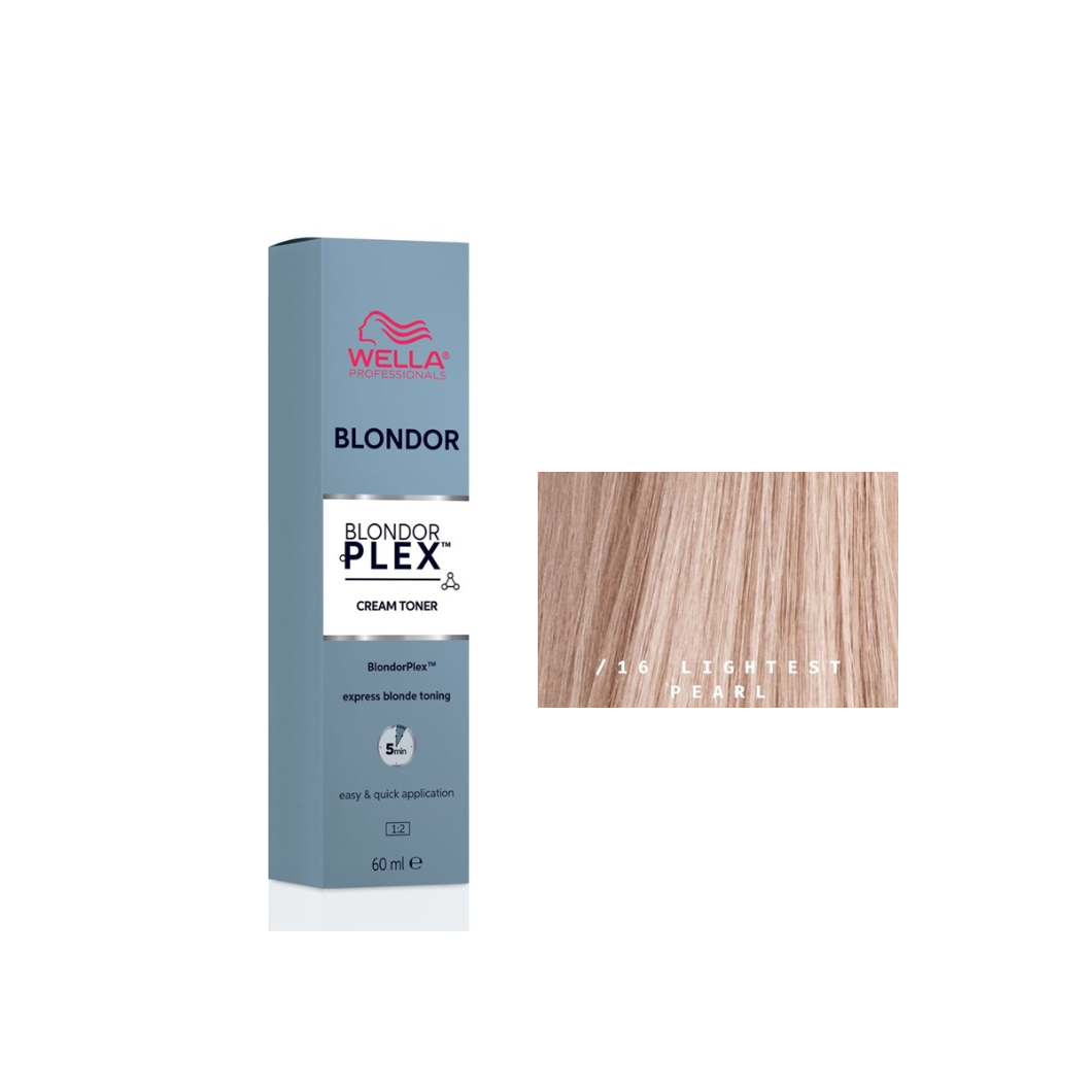 Wella BlondorPlex Cream Toner /16 Lightest Pearl - Тонирующий крем для волос 60 мл