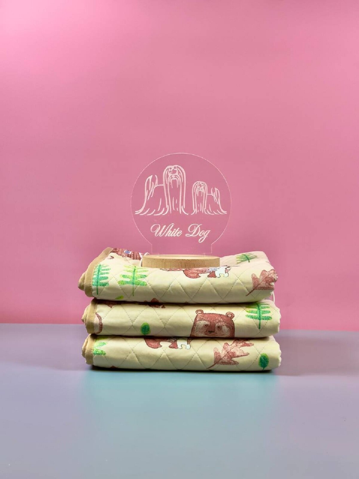 Многоразовая непромокаемая пеленка White Dog "Утренний лес" 50*70 см