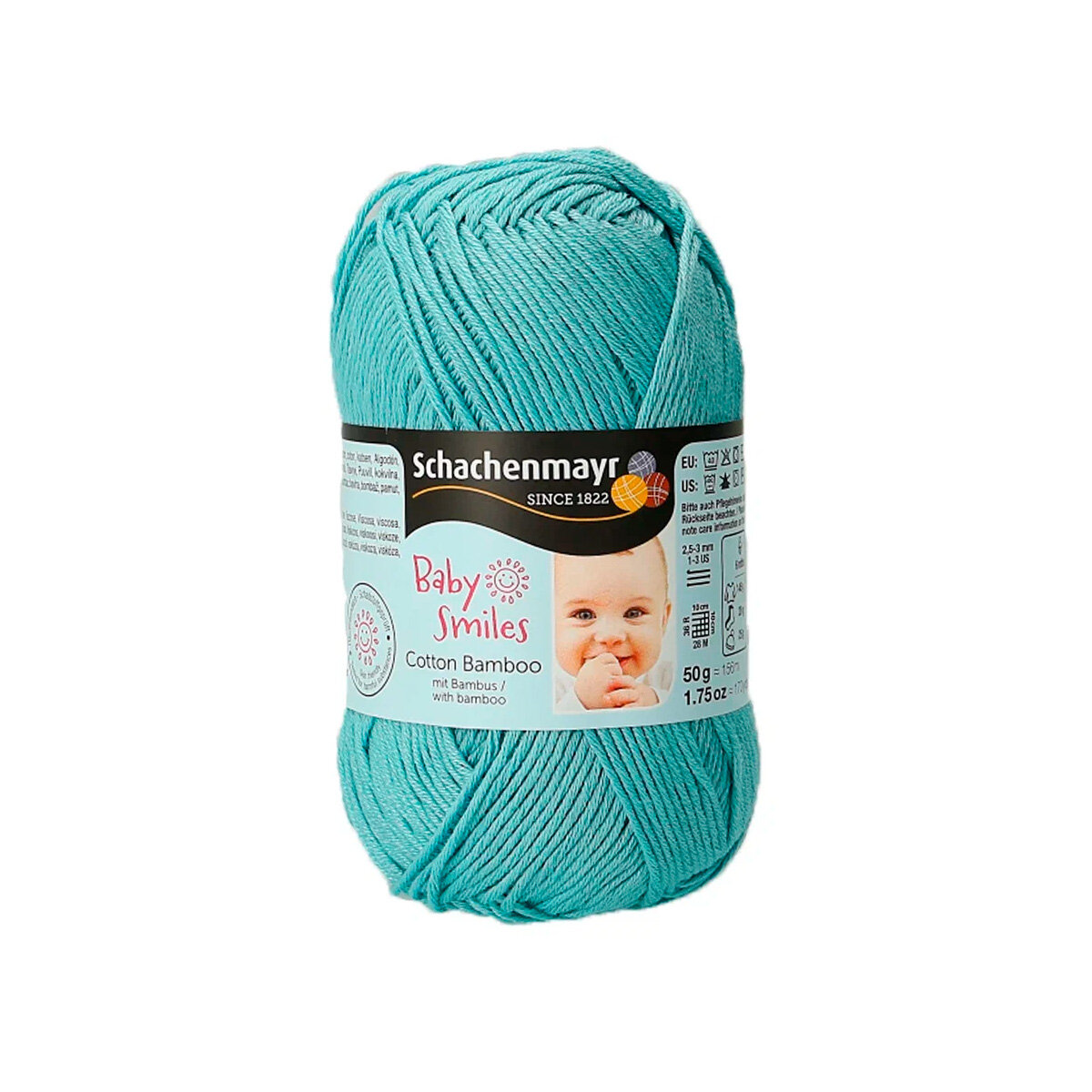 Cotton Bamboo /Коттон Бамбу/ пряжа Schachenmayr Baby Smiles, MEZ, 9807370 (01067, opal (опал), зеленый)
