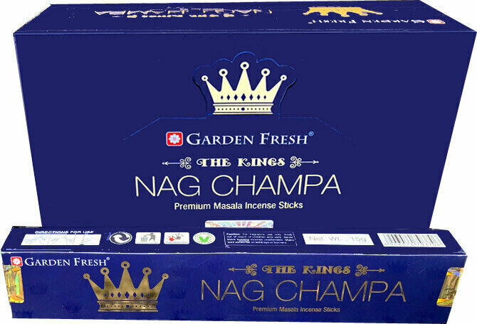 Королевский Наг Чампа аромапалочки (The Kings Nag Champa), Garden Fresh блок 12 кор.