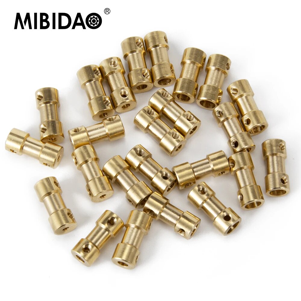 MIBIDAO Муфты вала двигателя латунные 5 шт. 2x2 5Pcs