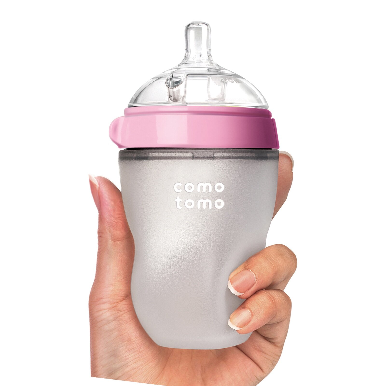 Бутылочка для кормления COMOTOMO, цвет Розовый(250 мл.) Comotomo Natural Feel Baby Bottle