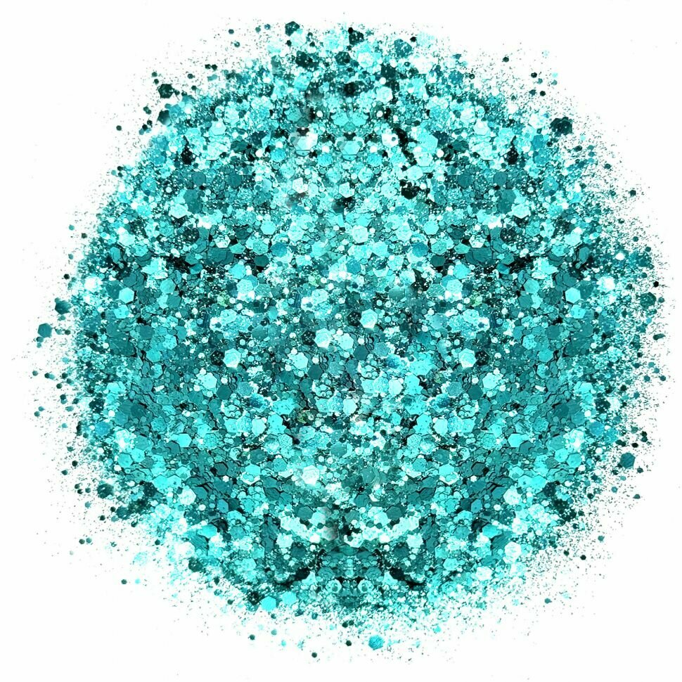 Глиттер-блестки лазурные, EPOXYMASTER, 25мл