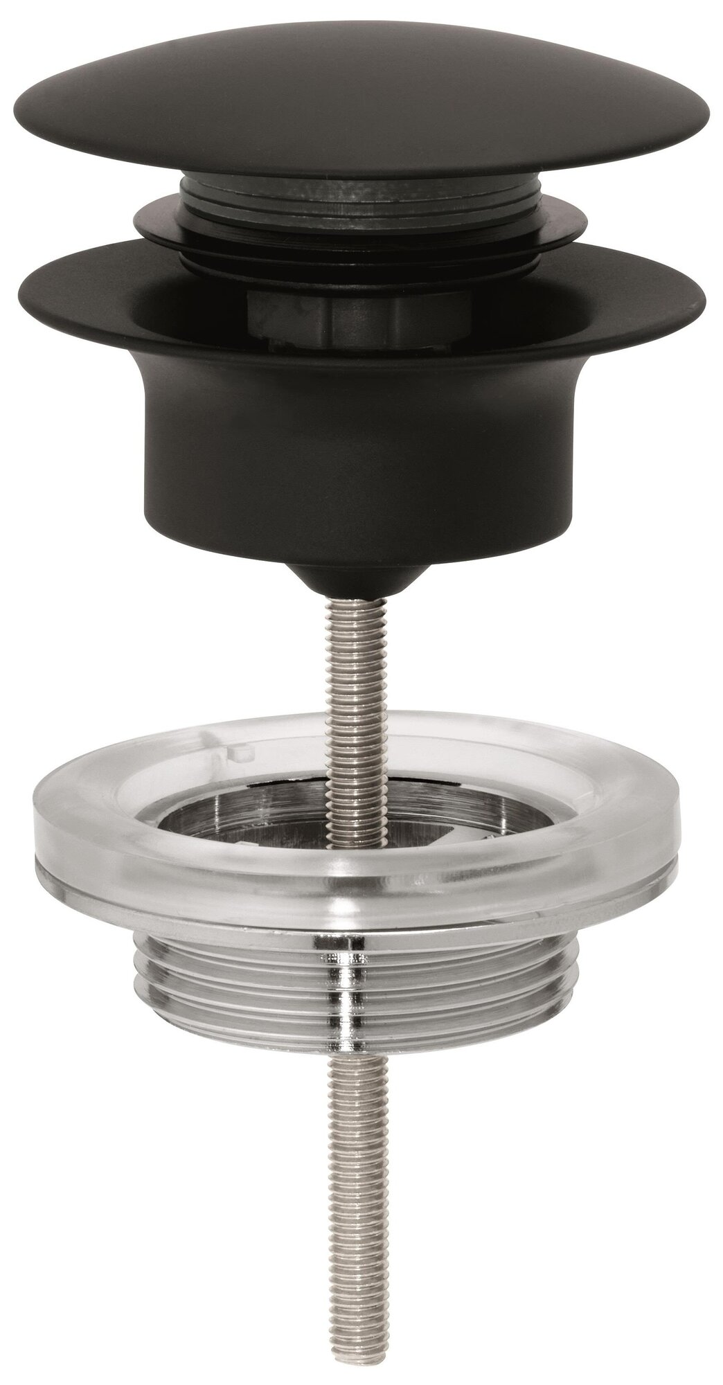 Донный клапан Grohe 29510KF0 с нажимным механизмом, фантомный чёрный