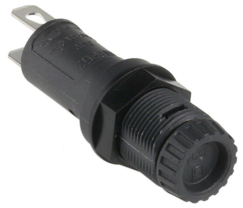 Гнездо SCHURTER 3101.0125 цилиндрические предохранители 5x20мм 10А на панель 1шт