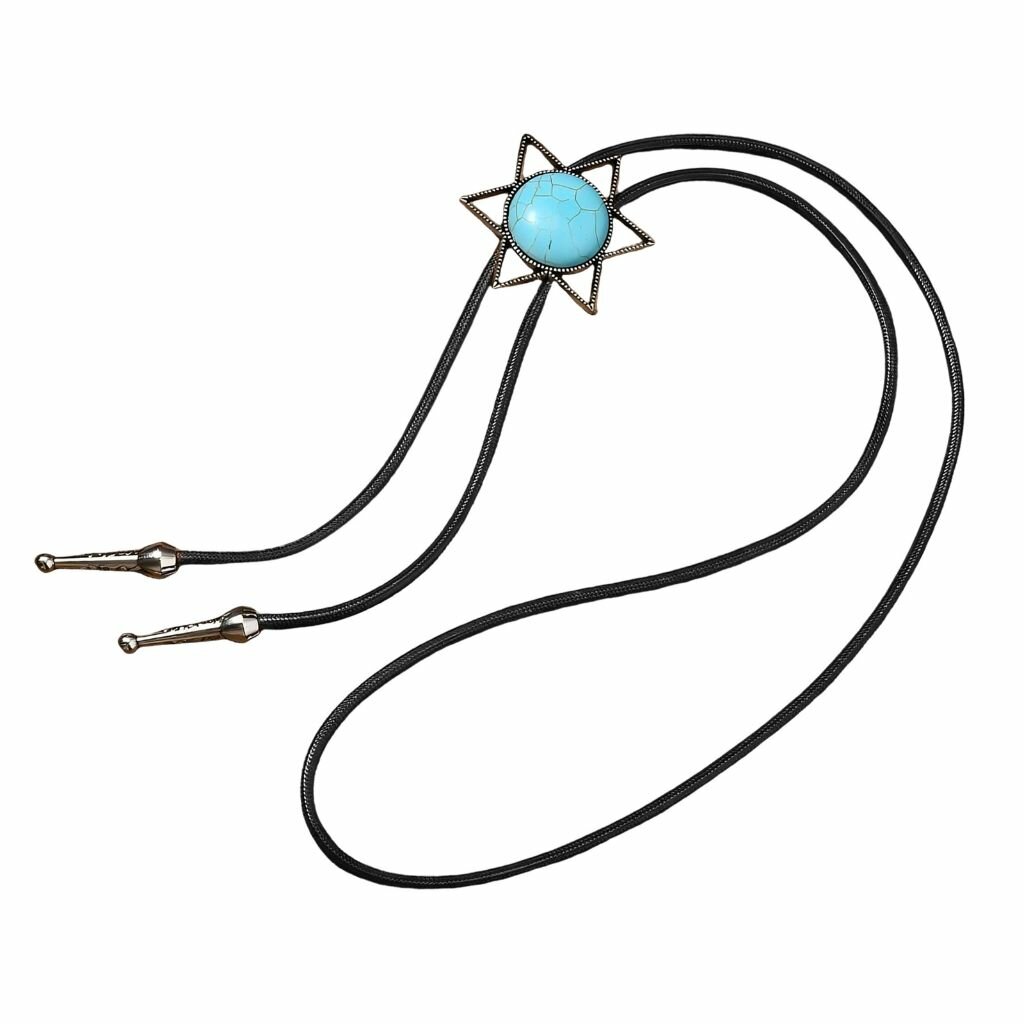 Металлический галстук-боло с бабочкой, ковбойский костюм, костюм в стиле вестерн для мужчин и женщин, винтажный кожаный шнурок, галстук родео, ожерелье