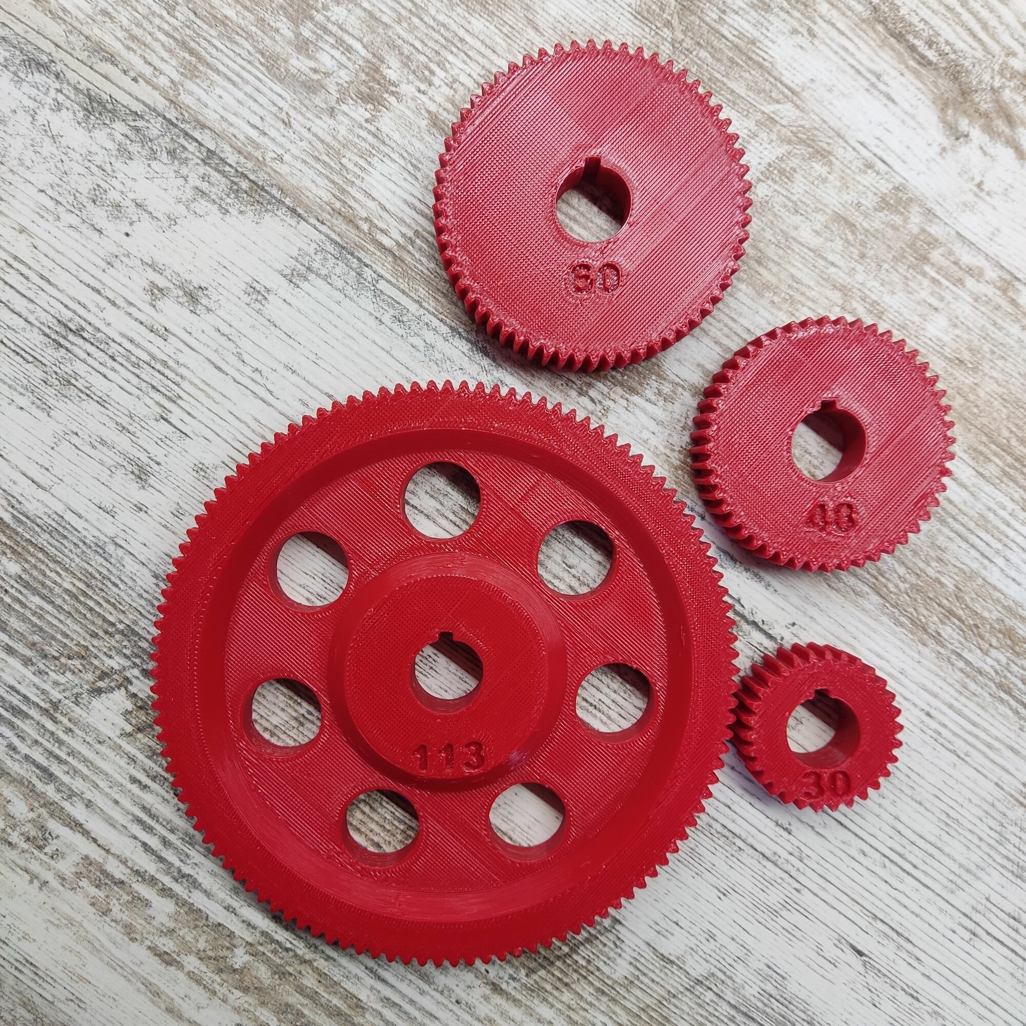 Шестерни E3N, для токарных станков, комплект из 4 шт, пластик