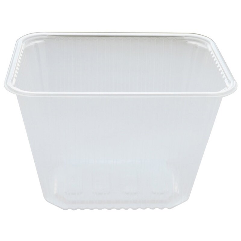Контейнеры одноразовые OfficeClean 2000 мл, 100 шт, без крышек, 186х132х134 мм, ПП, прозрачные (321696)