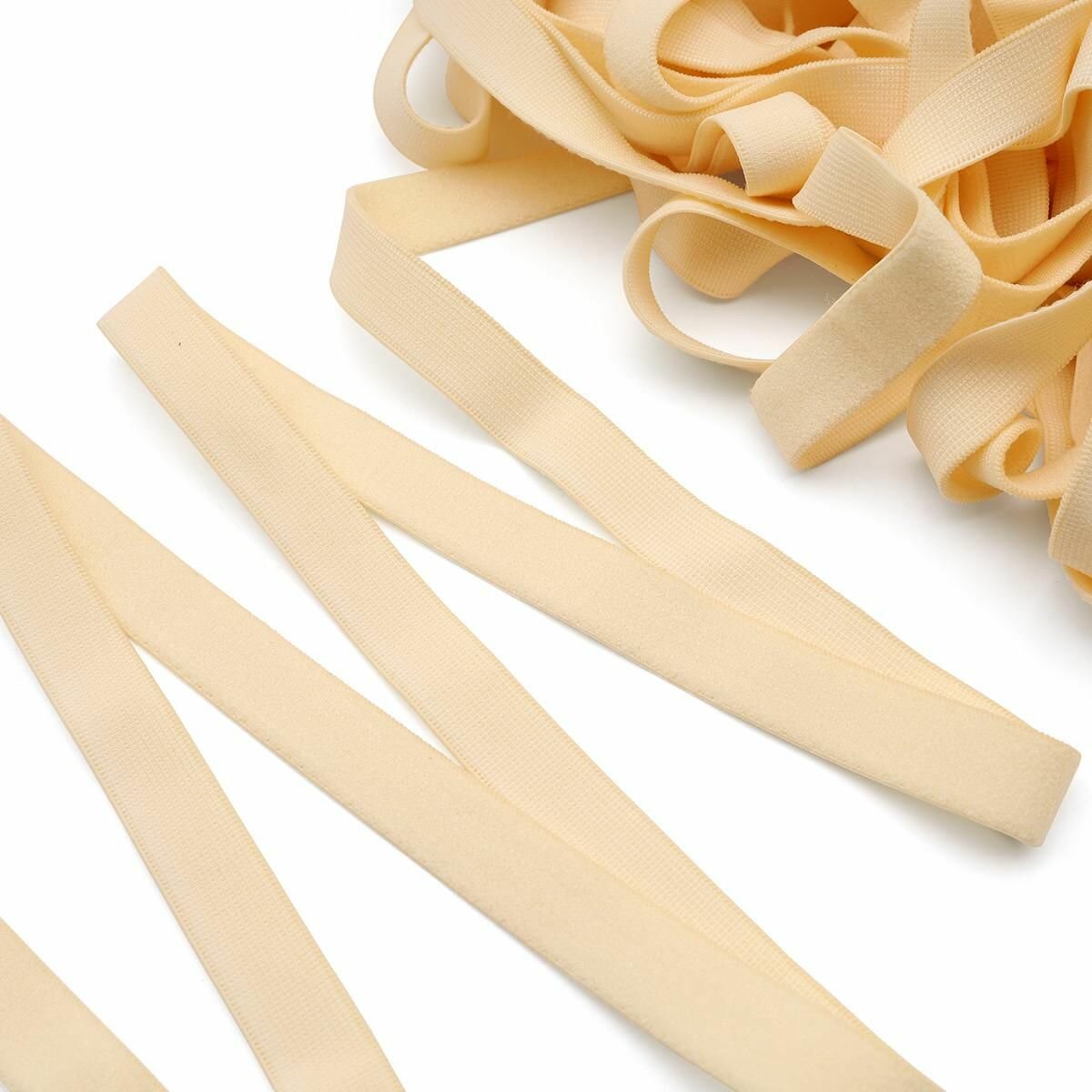 Бретельная лента айрис Эластичная, 12 мм, 50 м, цвет Шампань, STD/47