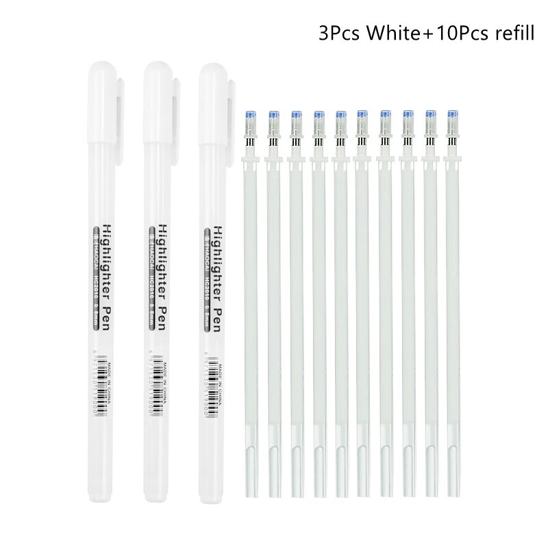 Hopk Гелевые ручки белые 0,8 мм 3/13 шт. Белый, Value Pack B