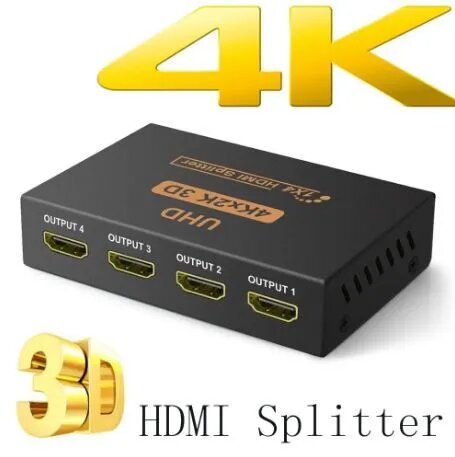 1 HDMI вход - 4 HDMI выхода, 2K-4K, HDMI 1-4 splitter-делитель