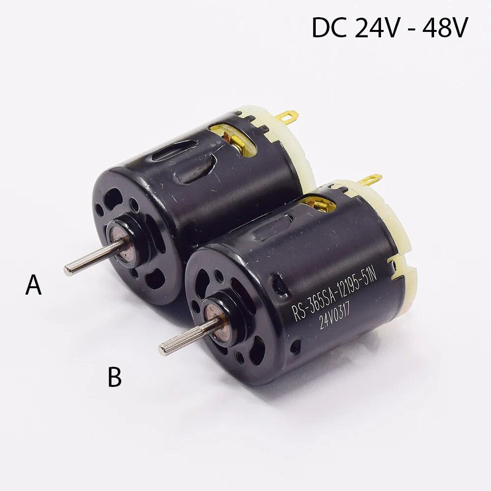 Магнитный электродвигатель DC 24В 36В 48В RS-365SA-12195 A Round Shaft