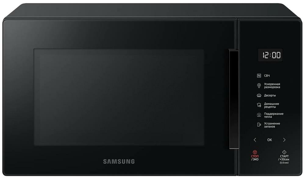 Микроволновая печь SAMSUNG MS23T5018AK/BW, объем 23 л, мощность 800 Вт, черный