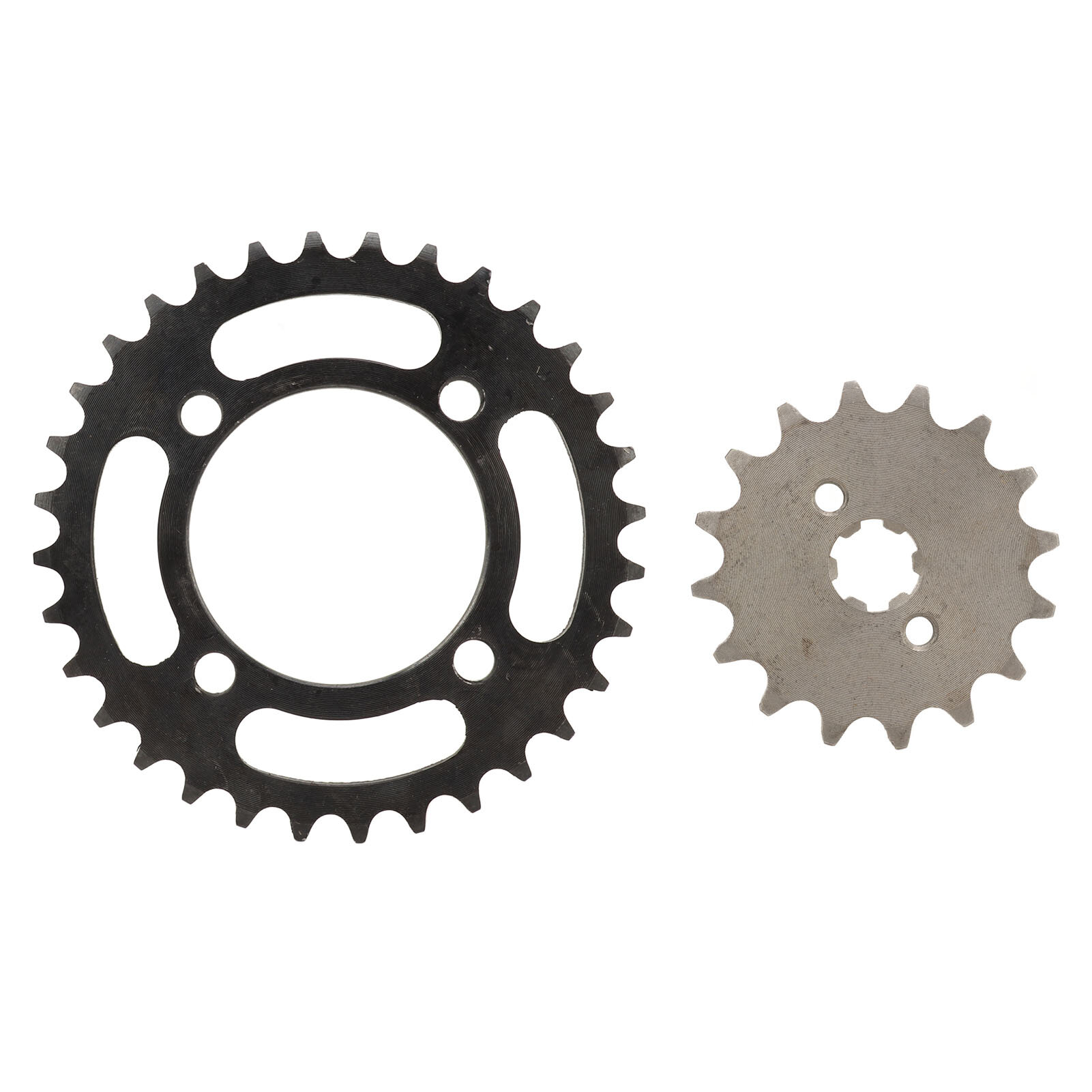Комплект приводных звездочек мотоцикла с шагом 420, передняя звездочка 16 зуб. и задняя звездочка 32 зуб, высококачественная сталь для плавного включения цепи