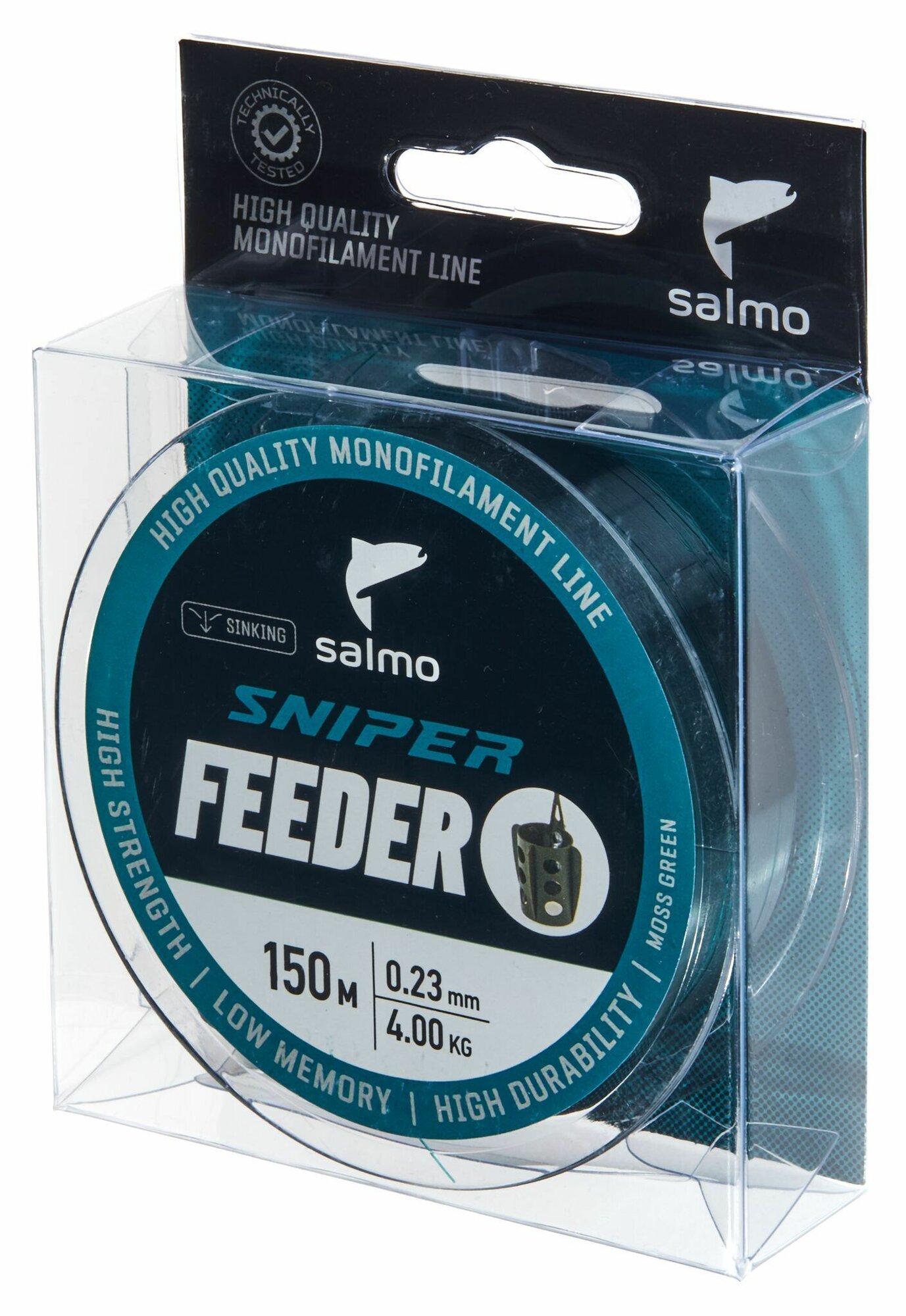 Леска монофильная Salmo Sniper FEEDER Moss Green 150 м 0.23 мм