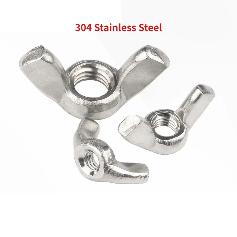M3 M4 M5 M6 M8 M10 M12 нейлон/304/316 нержавеющая сталь/углеродистая сталь ручная затяжка гайка бабочка гайка слиток крыло гайка